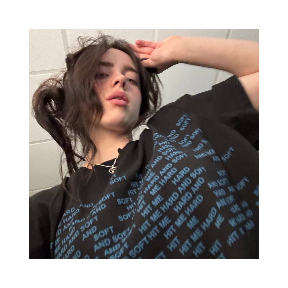 Hit Me Hard And Soft T Shirt Noir Repeat Store Billie Eilish