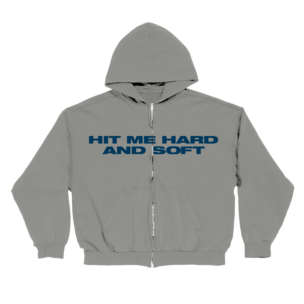 HIT ME HARD AND SOFT Hoodie Zipp Gris Store Billie Eilish HIT ME HARD AND SOFT Hoodie Zipp Gris Store Billie Eilish
