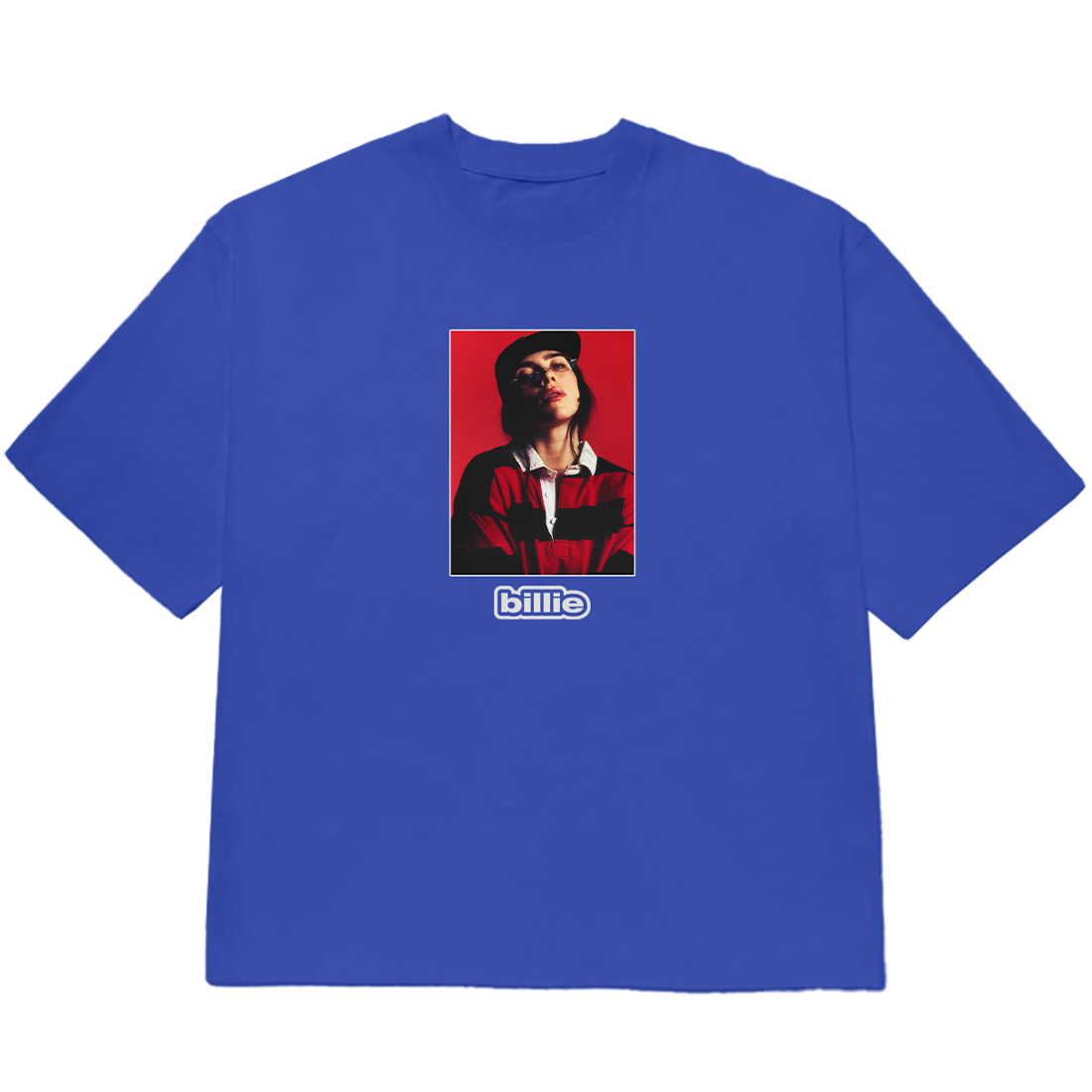 BILLIE PHOTO TEE-SHIRT BLEU - Store Billie Eilish